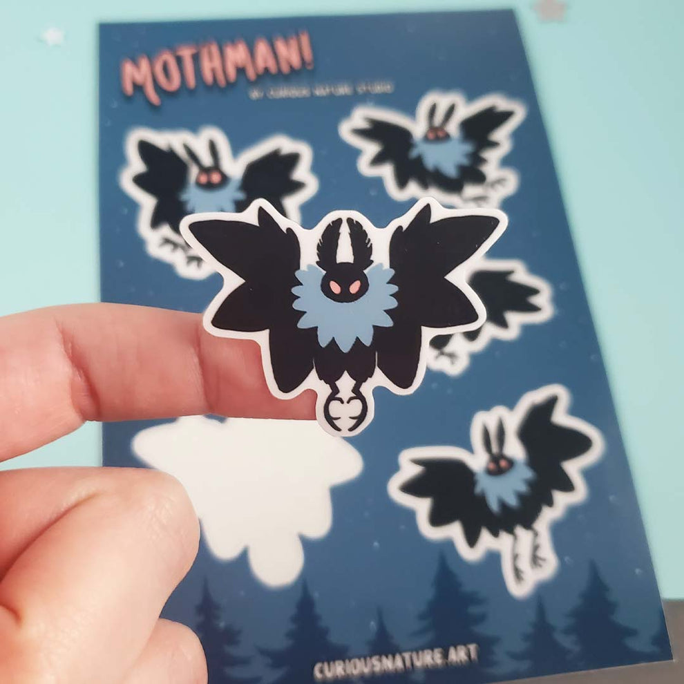 Mothman • Sticker Sheet – Curious Nature Studio